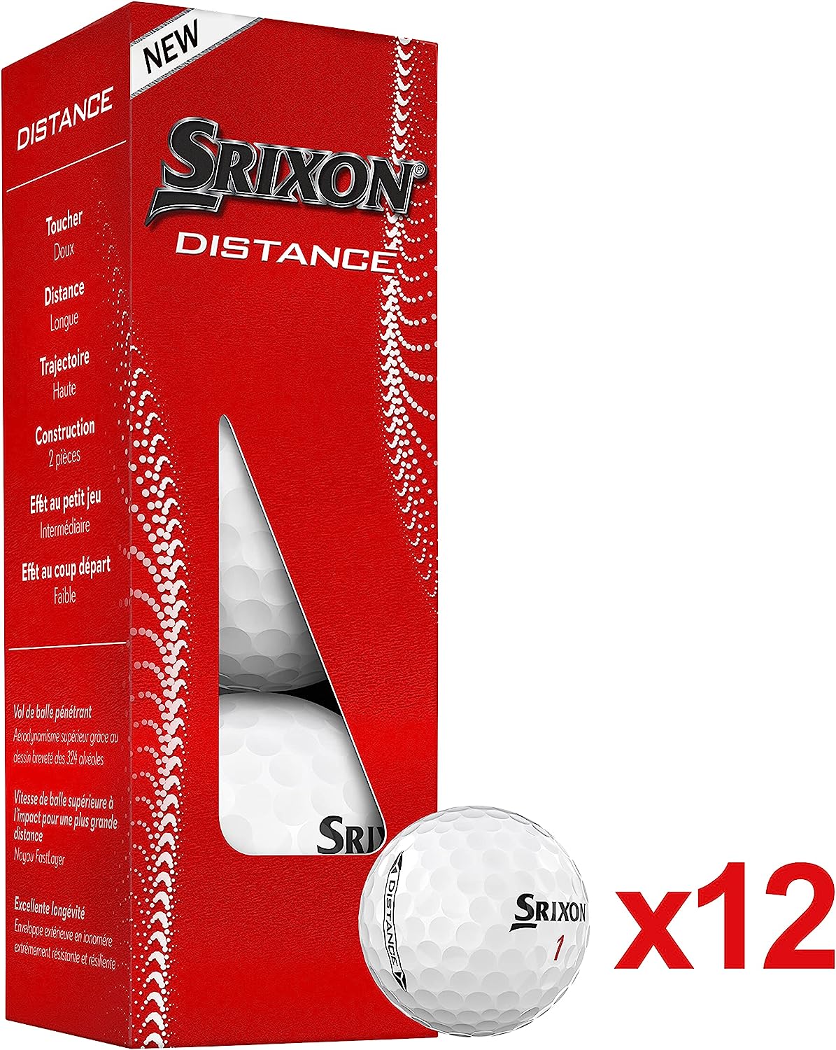 Srixon Distance 10 nowy model Tuzin pi ek golfowych Wysoka pr dko i responsywno Odporno i trwa o